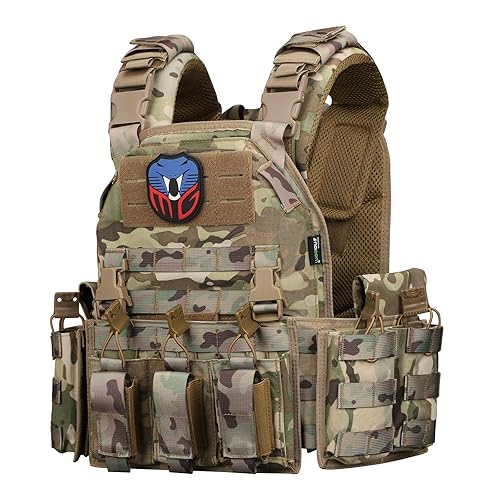 Snacam Tactical Vest for Men Molle Security Airsoft Vest Adult ...