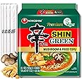 Amazon.com: Ramen Noodles - Shin Ramyun Green - 4 Pack - Spicy Ramen ...