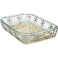 Amazon.com: Pyrex 3 Quart Round Glass Snowflake Basket: Bake And Serve ...