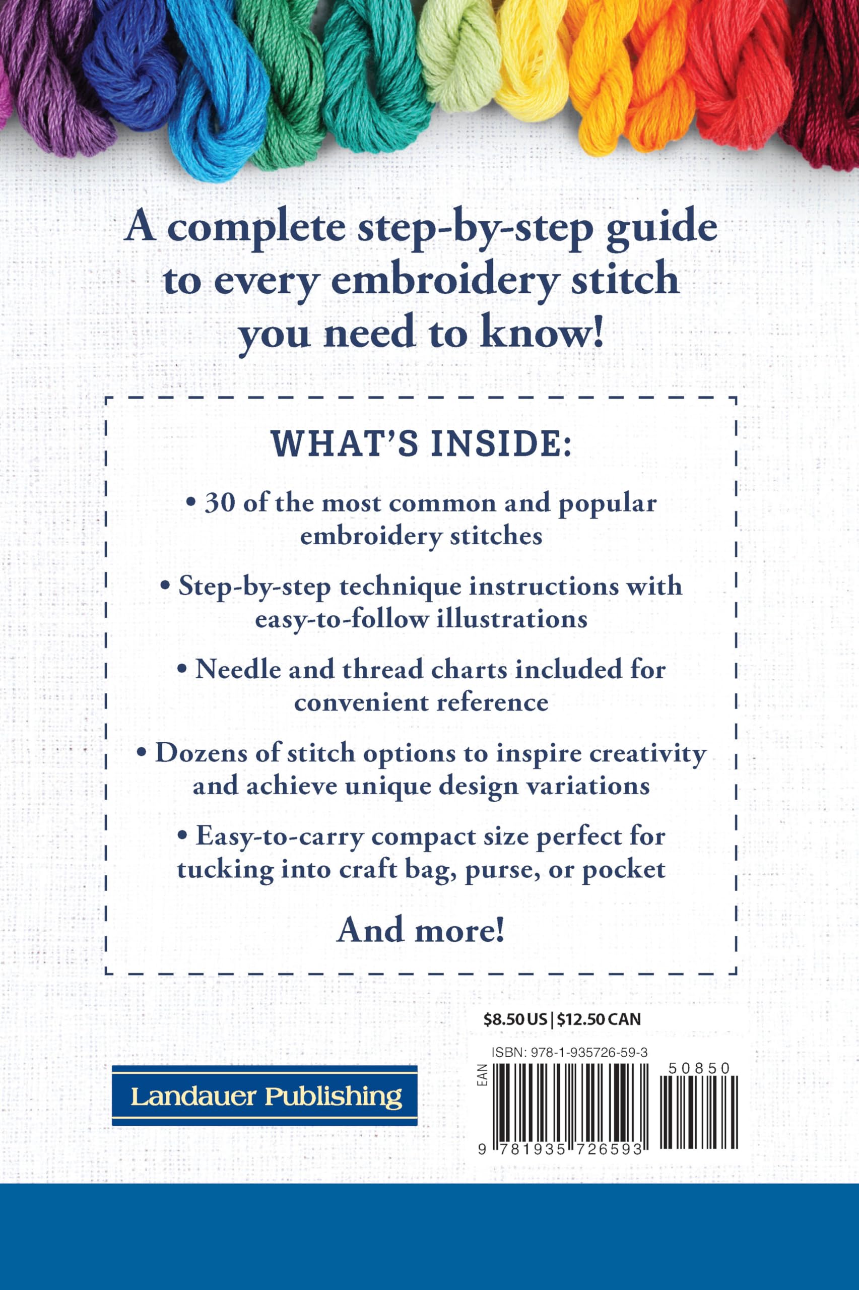 Mua Hand Embroidery Stitches At-A-Glance: Carry-Along Reference Guide (Landauer) Pocket-Size ...
