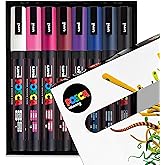 Amazon.com: POSCA Colouring - PC-3M Cool Tones - Set of 8 - in Gift Box ...