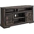 Amazon.com: OKD Farmhouse TV Stand for 65+ Inch TV, 33" Tall Highboy Entertainment Center w ...