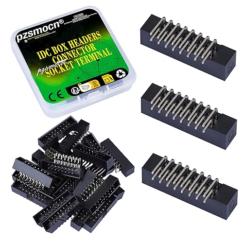 Pzsmocn 20 Pieces IDC 2 * 8 Double Row 2.0 mm Pitch JTAG ISP 16-Pin Box ...
