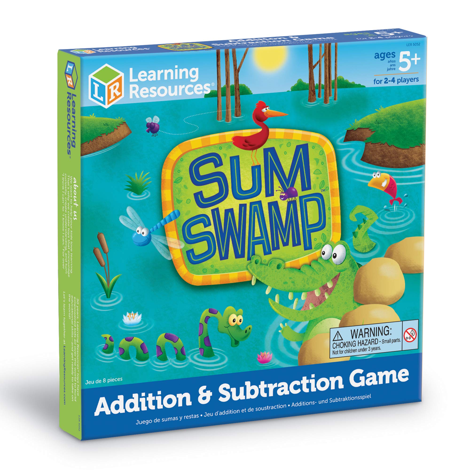 Learning Resources Sum Swamp Game, Homeschool, Addition/Subtraction ...