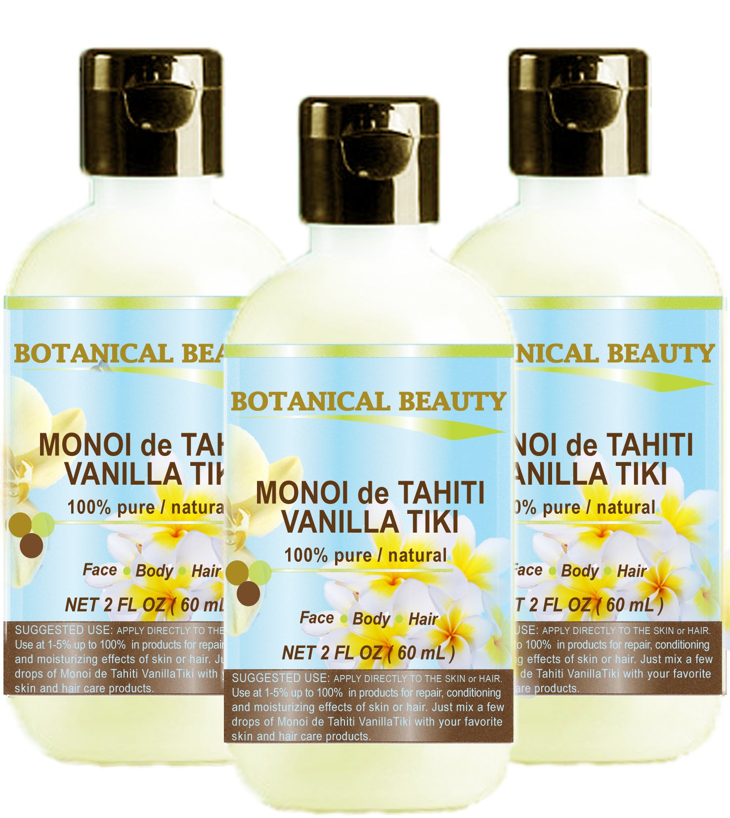 Amazon.com : Monoi Tiare Tahiti Coconut Oil Vanilla - 4 Oz, Pack of 2 ...