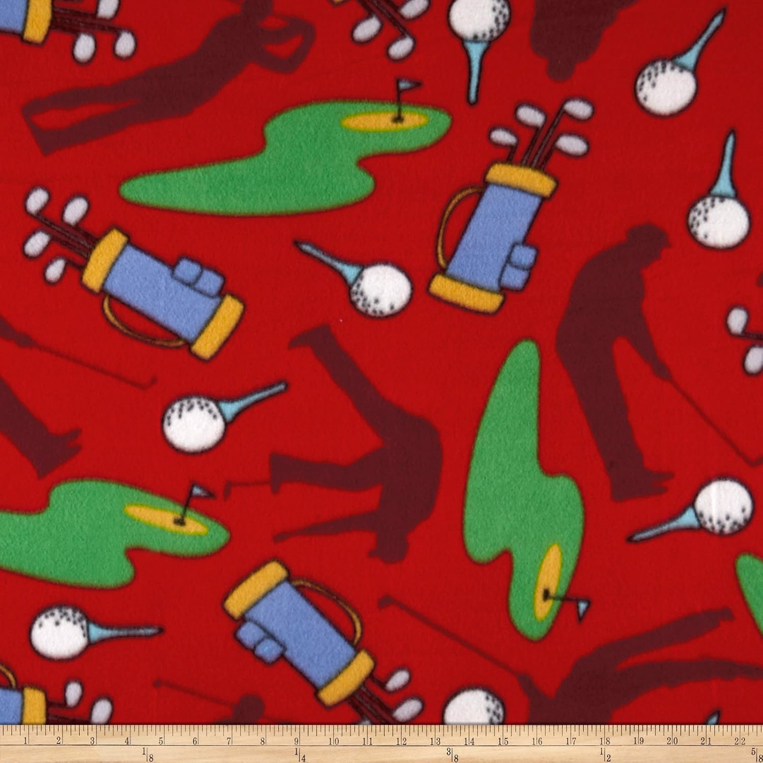 Amazon.com: Newcastle Fabrics Polar Fleece Golf Red Fabric By The Yard