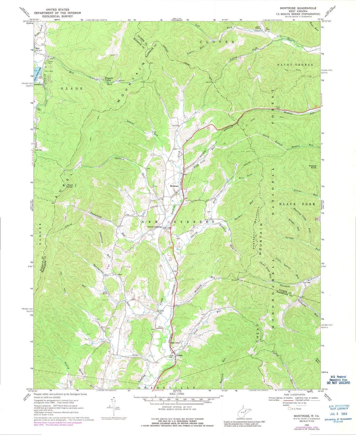 Amazon.com : YellowMaps Montrose WV topo map, 1:24000 Scale, 7.5 X 7.5 ...
