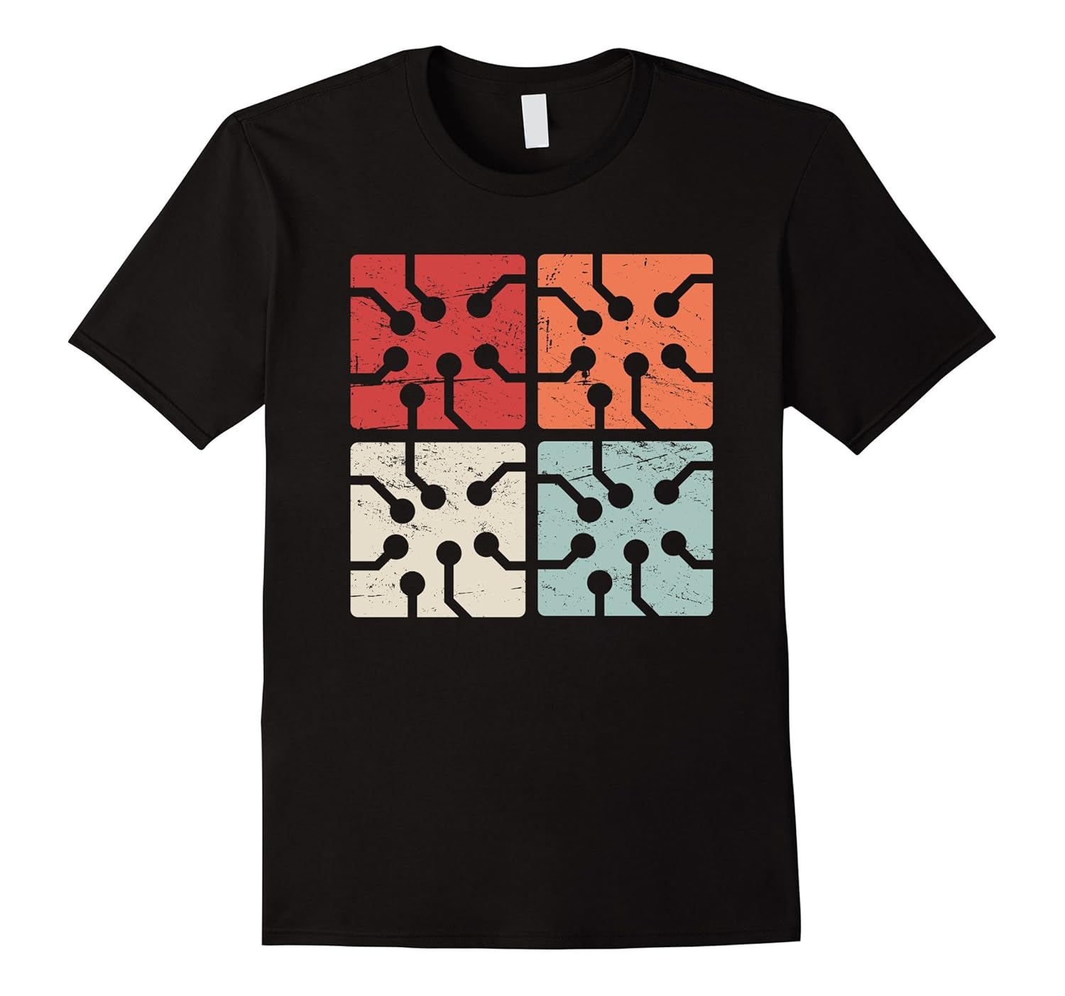Retro Distressed Circuit Boards PCB T-Shirt-Art – Artvinatee