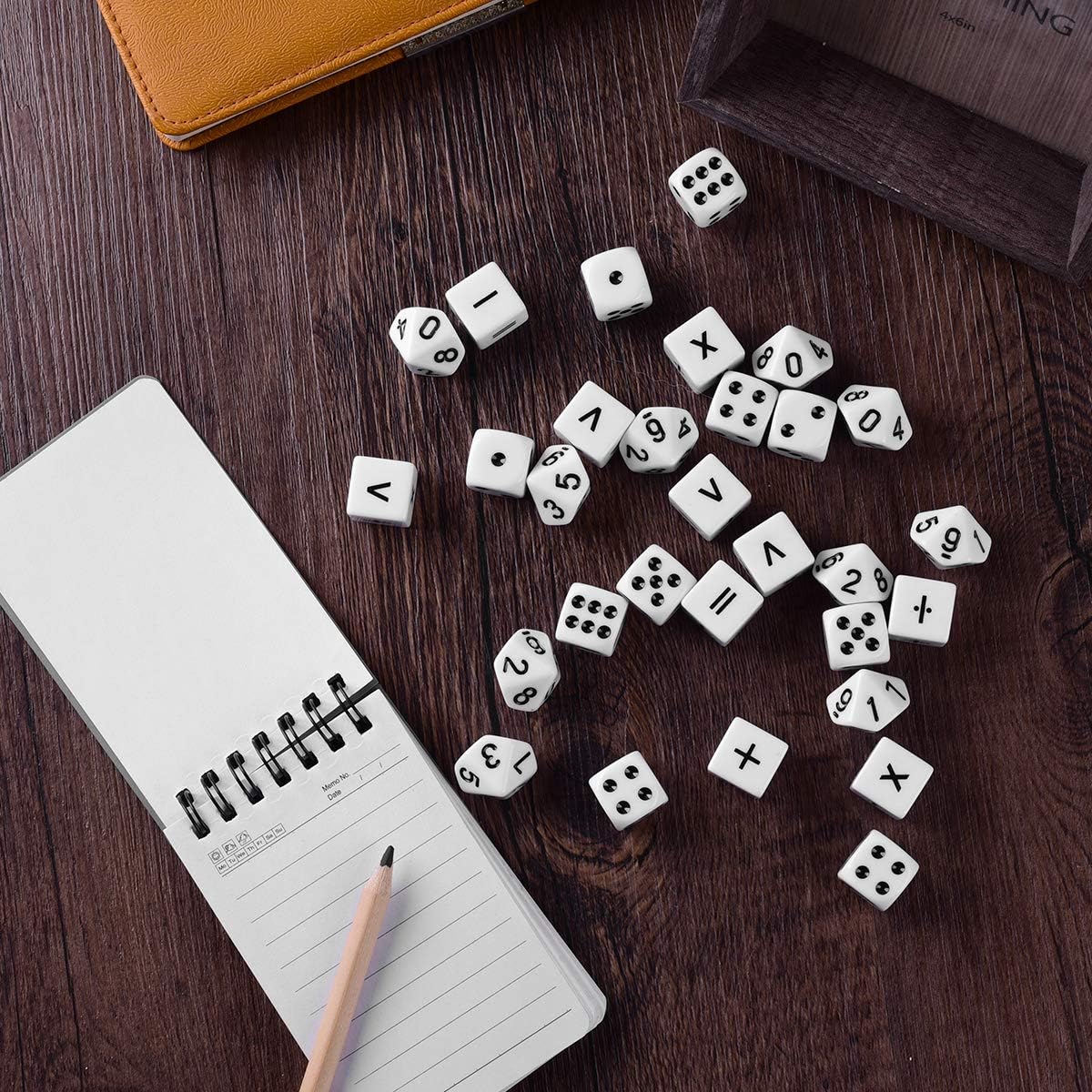 Loscrew Teaching Dice 16 mm Maths Dice Games for Children 8-12 for ...