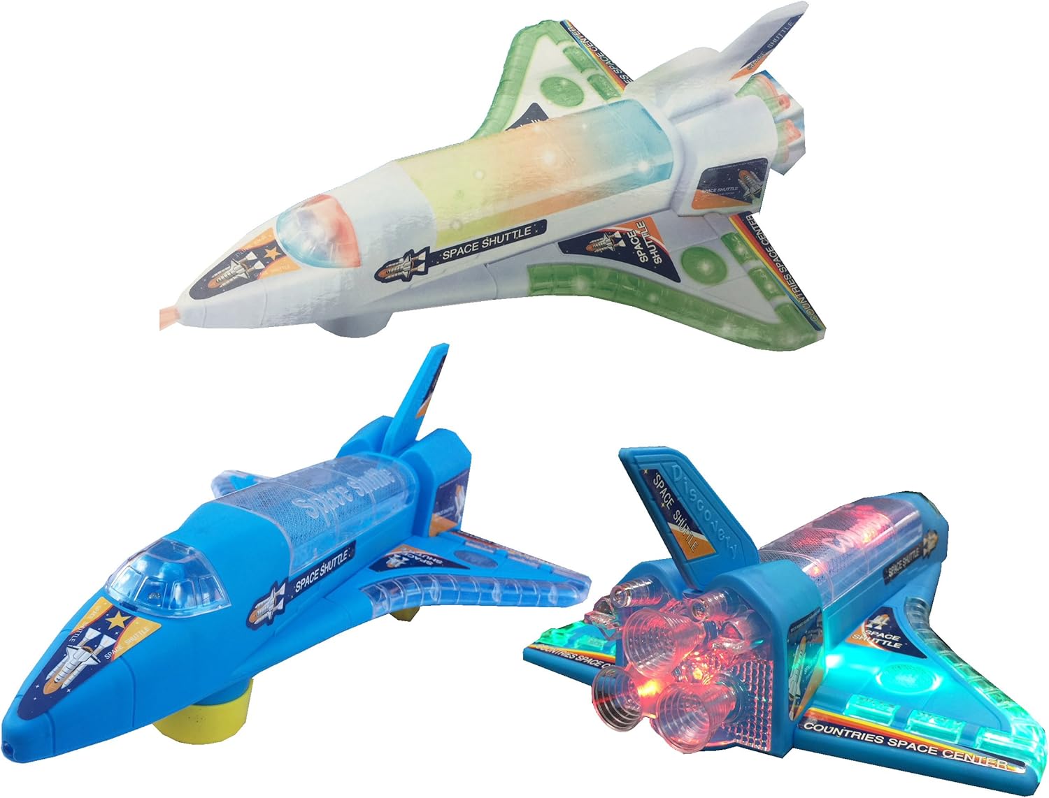 HTUK® Battery Operated Plane Bump And Go Space Shuttle Rocket Plane ...