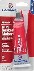 Permatex 81160 High-Temp Red RTV Silicone Gasket, 3 oz.: Amazon.ca ...