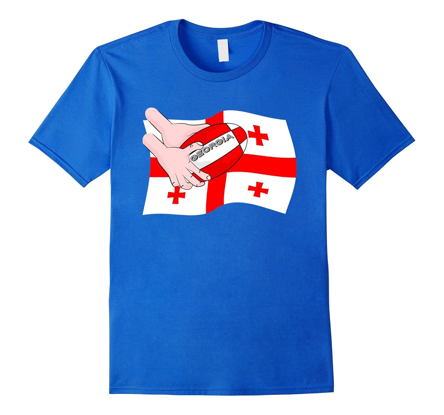 Georgia Rugby Ball Flag t-shirt-Art – Artvinatee