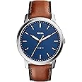Fossil Men's The Minimalist Quartz Stainless Steel and Leather Casual ...