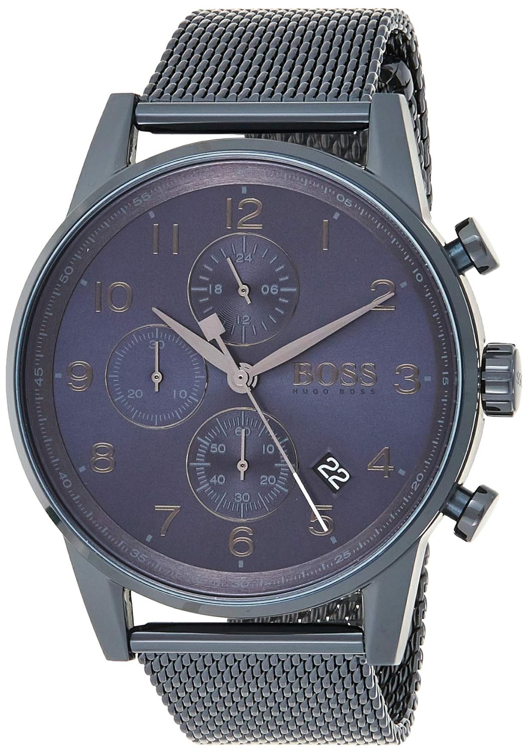 Buy Hugo Boss Classic Navigator Analog Blue Dial Men's Watch-1513538 at ...