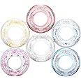 Amazon.com: 6 Pcs Glitter Pool Floats Inflatable Pool Tube Transparent ...