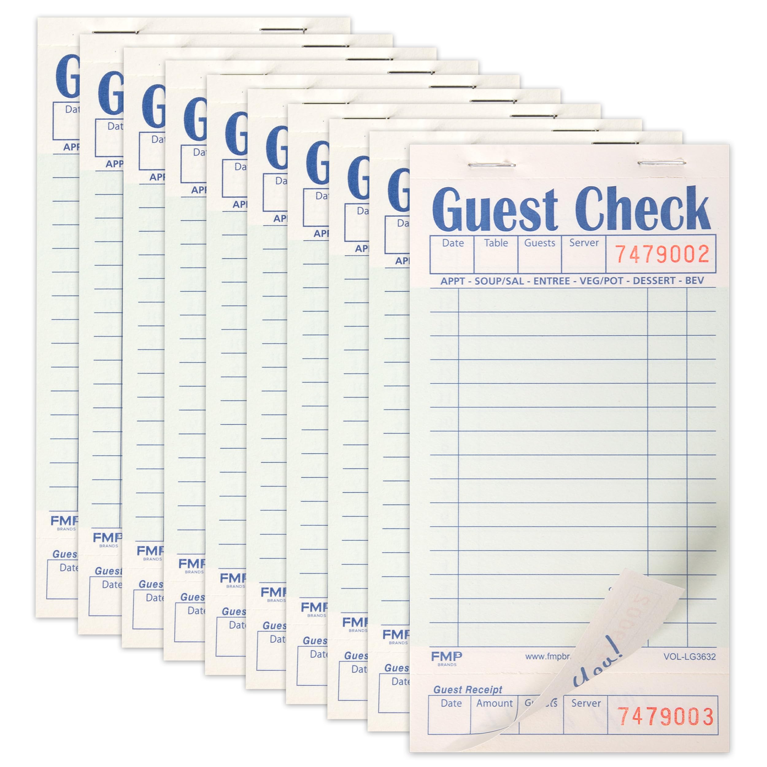 Mua FMP Brands Guest Check Books for Servers, Server Note Pads Paper ...