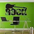 Amazon.com: Rock'n'roll Decal Rock'n'roll Sticker R'n'r Guitar Decal ...