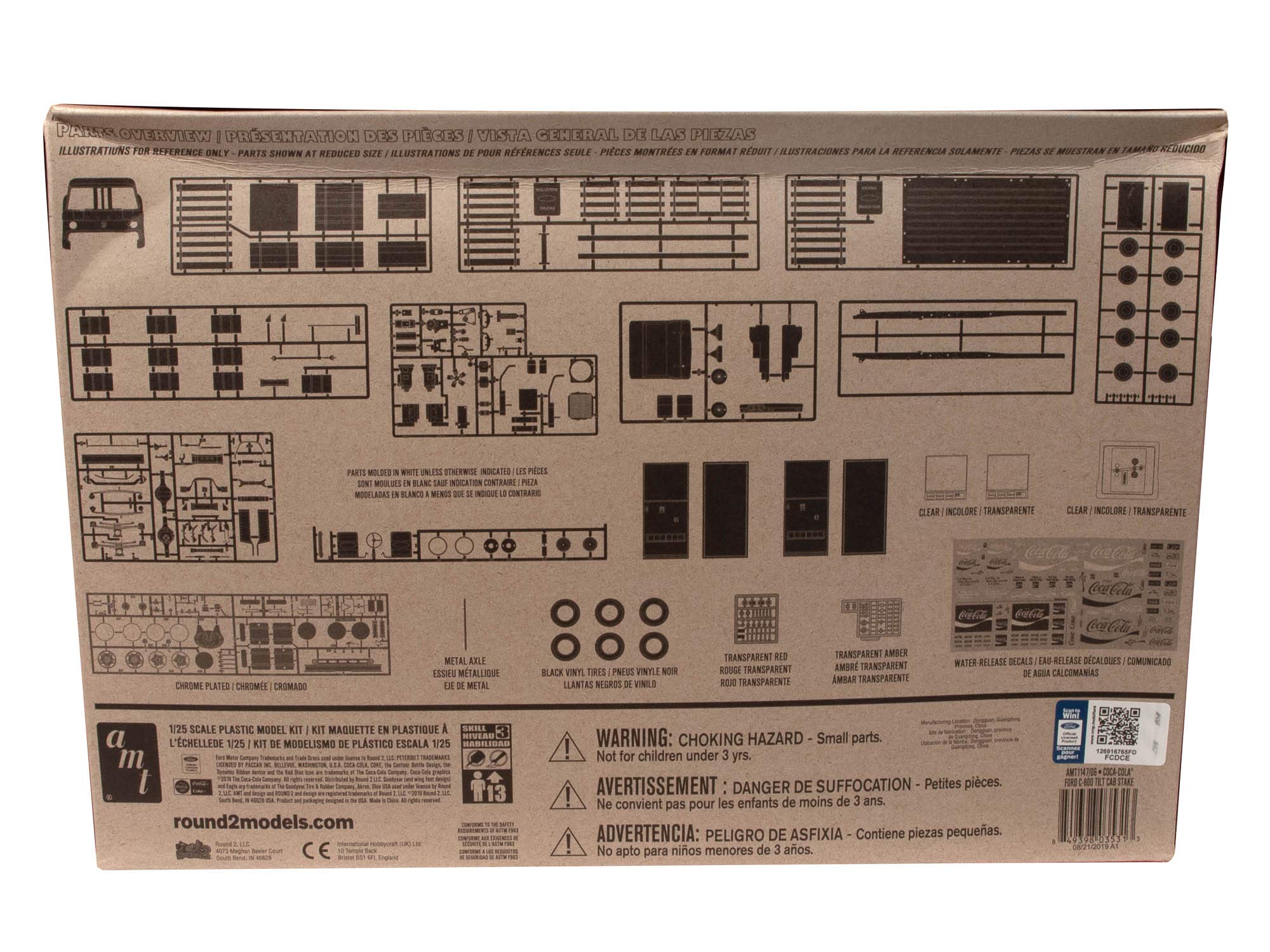 Mua AMT Ford C600 Stake Bed w-Coca-Cola Machines 1:25 Scale Model Kit ...