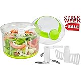 Brieftons QuickPush Food Chopper: Onion Chopper, Vegetable Slicer Dicer ...