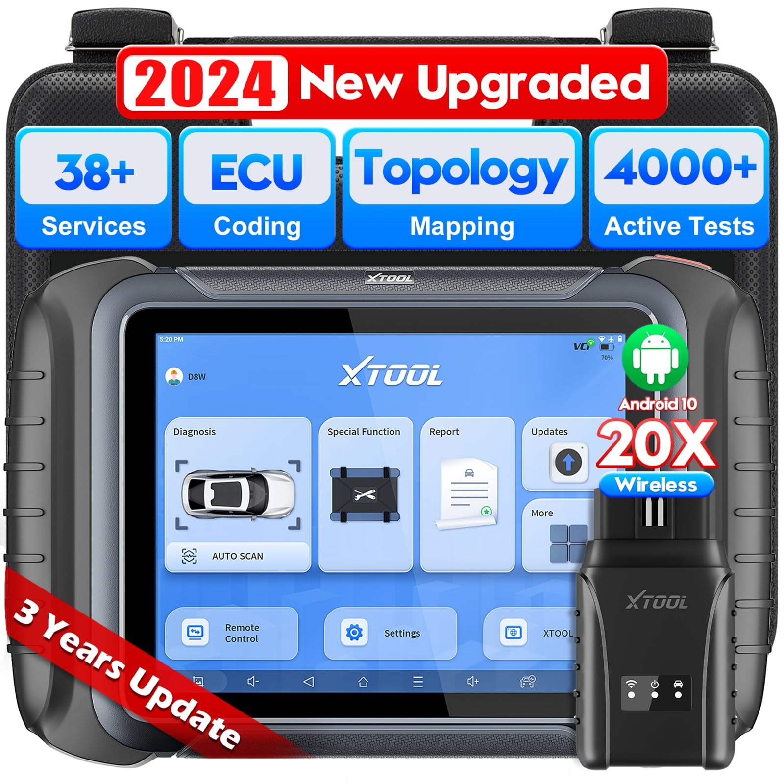 Mua XTOOL D8W Wireless OBD2 Scanner: 2025 Bidirectional Scan Tool with ...