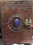 Embossed Leather Blue Stone 120 Page Unlined Journal with Clasp ...