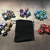 35 Pieces Polyhedral Dice, Double-Colors Polyhedral Game Dice with 5 ...