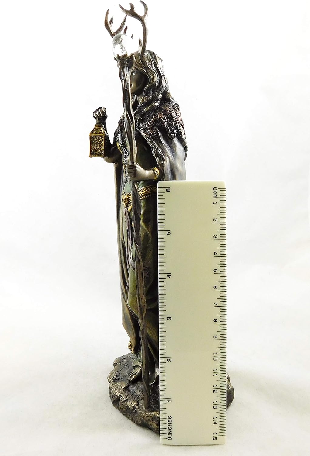 Accessori decorativi Wiccan Lady Bronzed Witch Statue Keeper of the ...