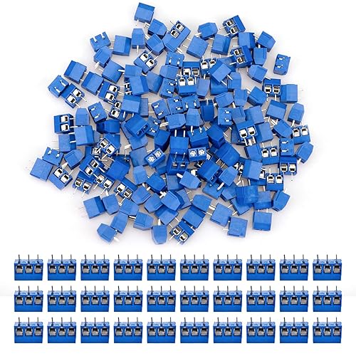 YOPAY 180 Pieces 2 Pin & 3 Pin 5 mm Pinch PCB Mount Screw Terminal ...