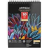 Amazon.com: ARTEZA Spiral Sketch Book 9x12 Drawing Pad 100 Sheets Sketch Pads for Drawing for ...