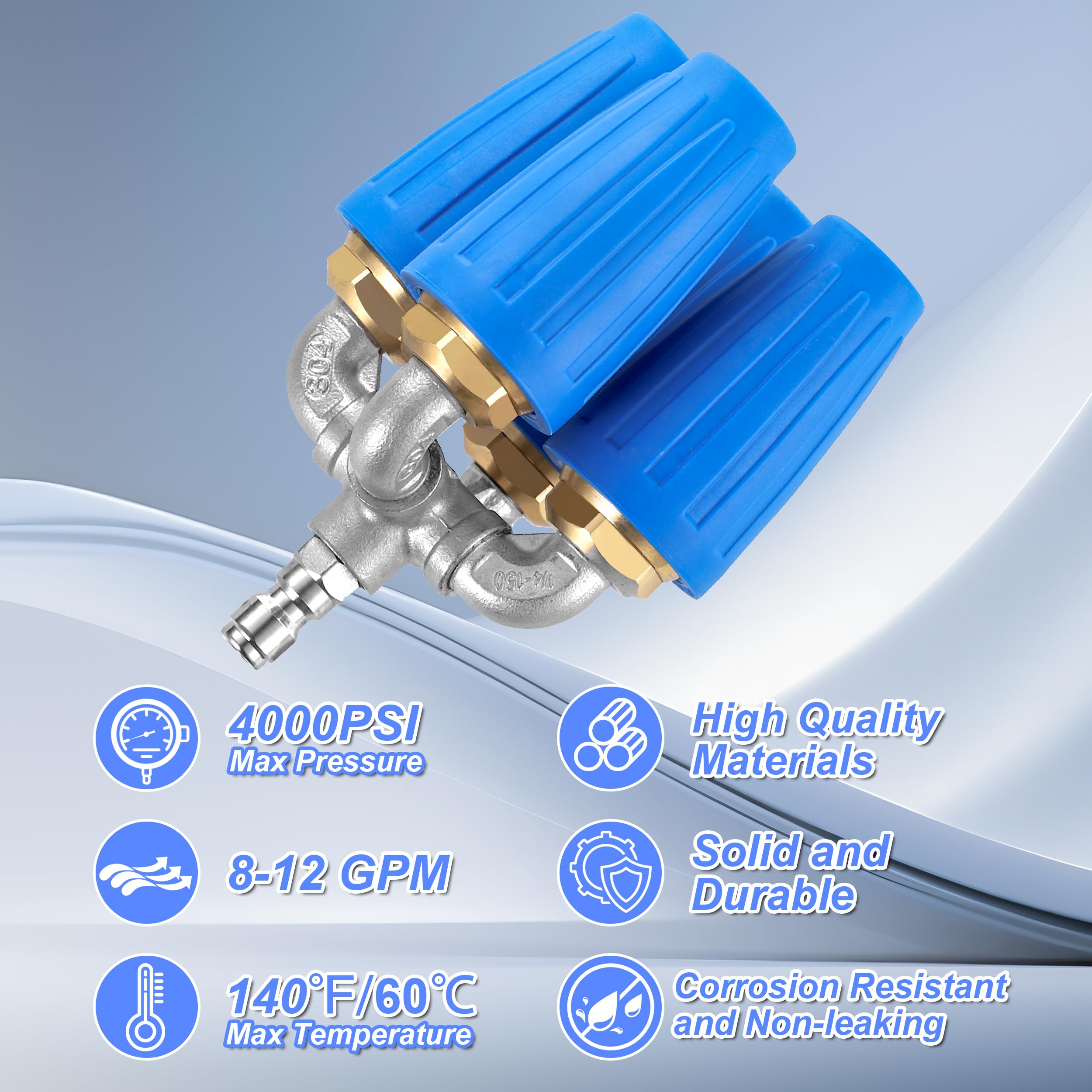 Mua EZALOR 4-in-1 Turbo Nozzle Pressure Washer, 2.0 Orifice Quadruple ...