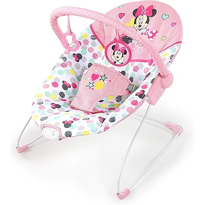 Bright Starts Disney Baby Minnie Mouse Infant To Toddler Rocker With ...
