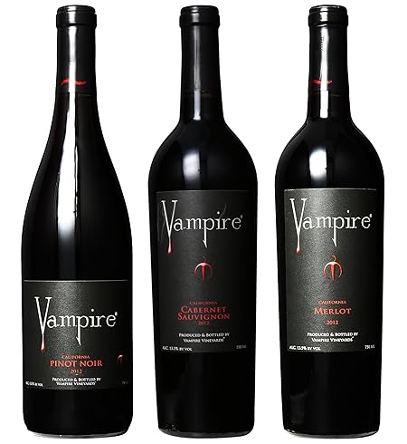 Vampire Vineyards Blood Red Mixed Pack Wines, 3 x 750 mL at Amazon's ...