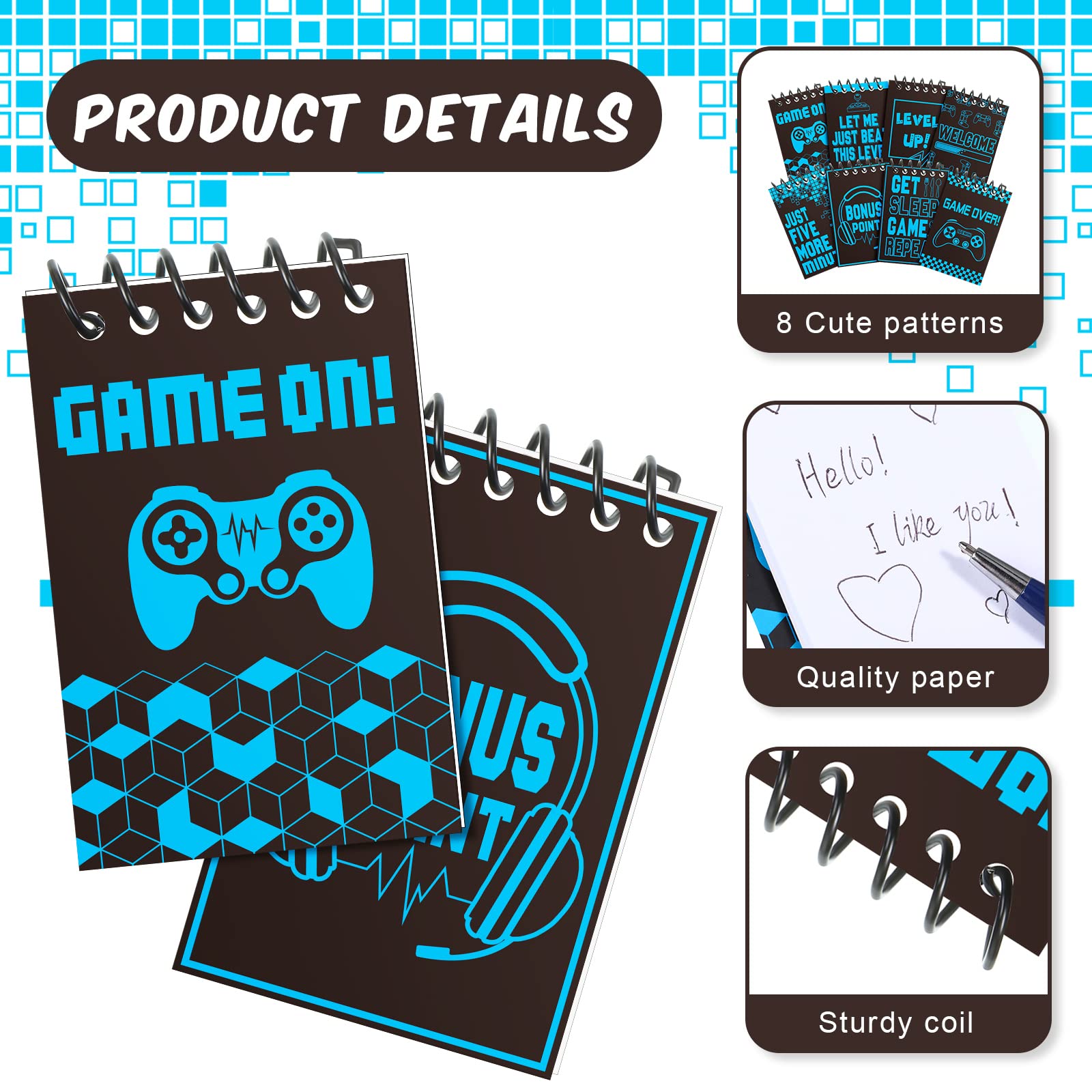 Mua Epakh 24 Pieces Gaming Mini Notepads Video Game Notebooks Gamer ...
