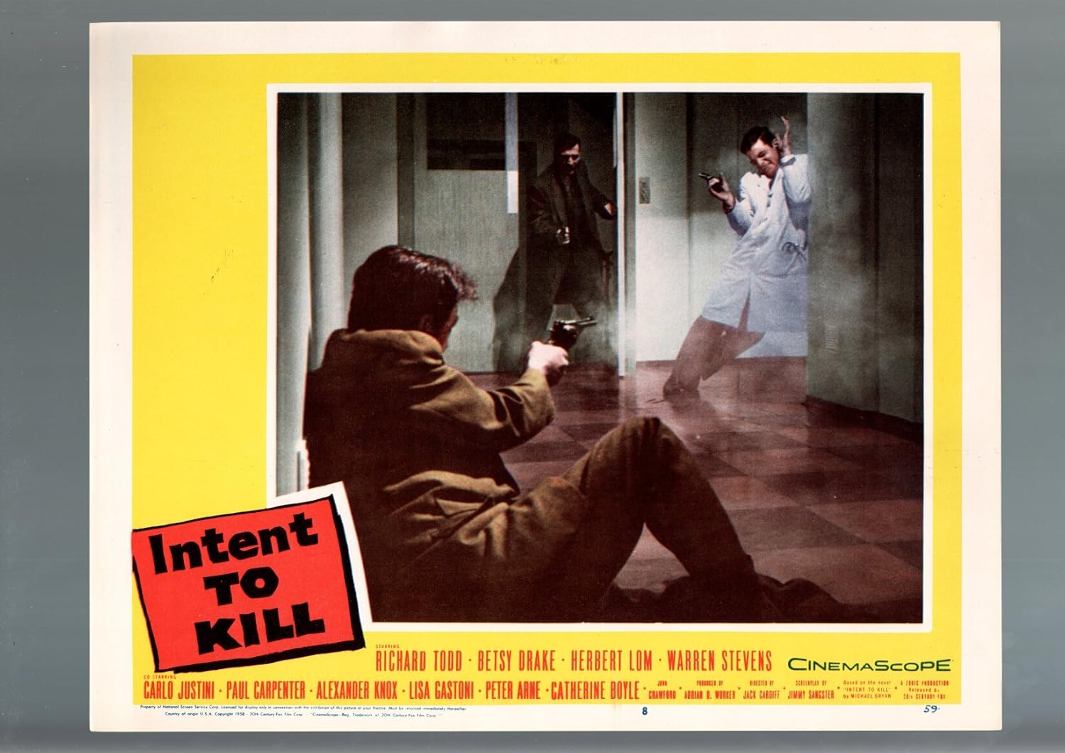 Amazon.com: MOVIE POSTER: INTENT TO KILL-1959-RICHARD TODD-BETSY DRAKE ...