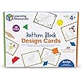 Amazon.com: Learning Resources Pattern Block Design Cards, Color ...