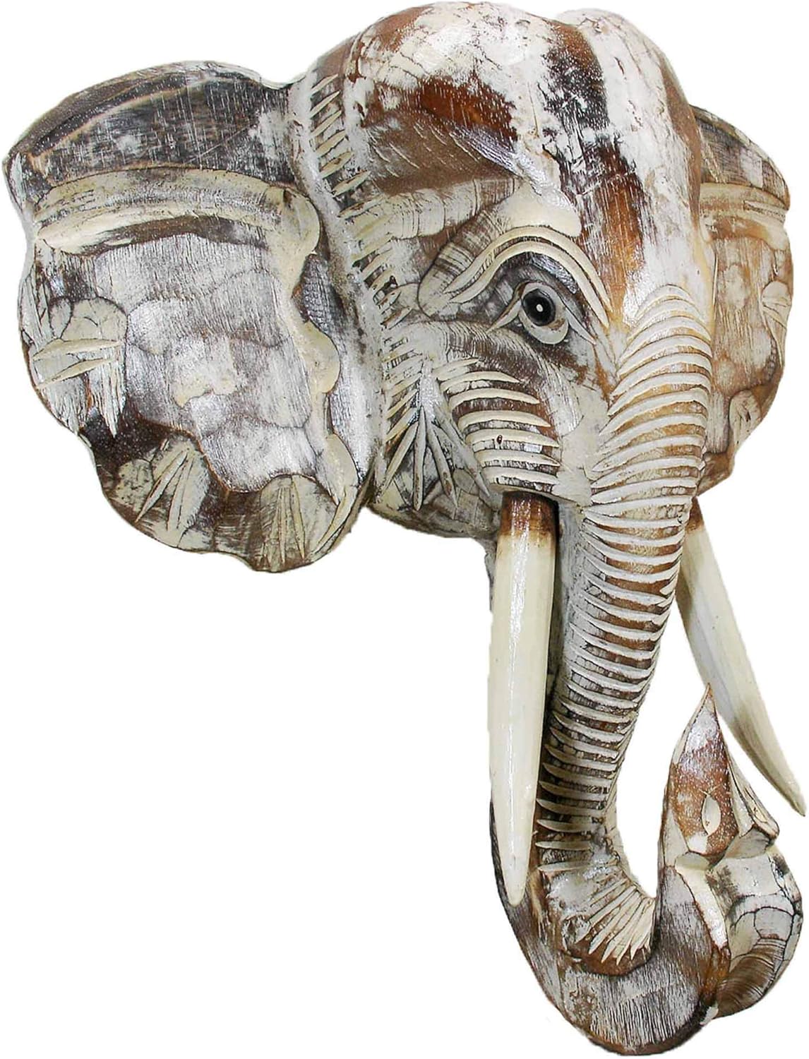 Elephant Head Mask Decor a Magnificent impressive Size Safari Wall ...