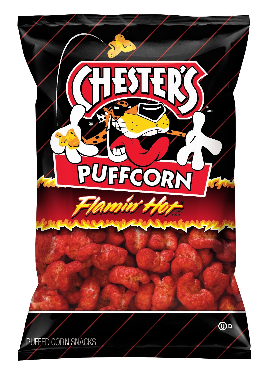 Amazon.com: Chester's Flamin' Hot Flavored Puffcorn Snacks, 4.5oz Bags ...