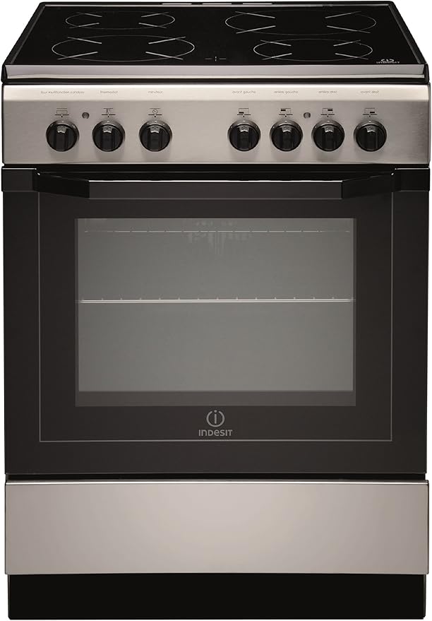 Indesit I6V6C1A (X)/FR - Cocina (Cocina independiente, Negro, Acero ...