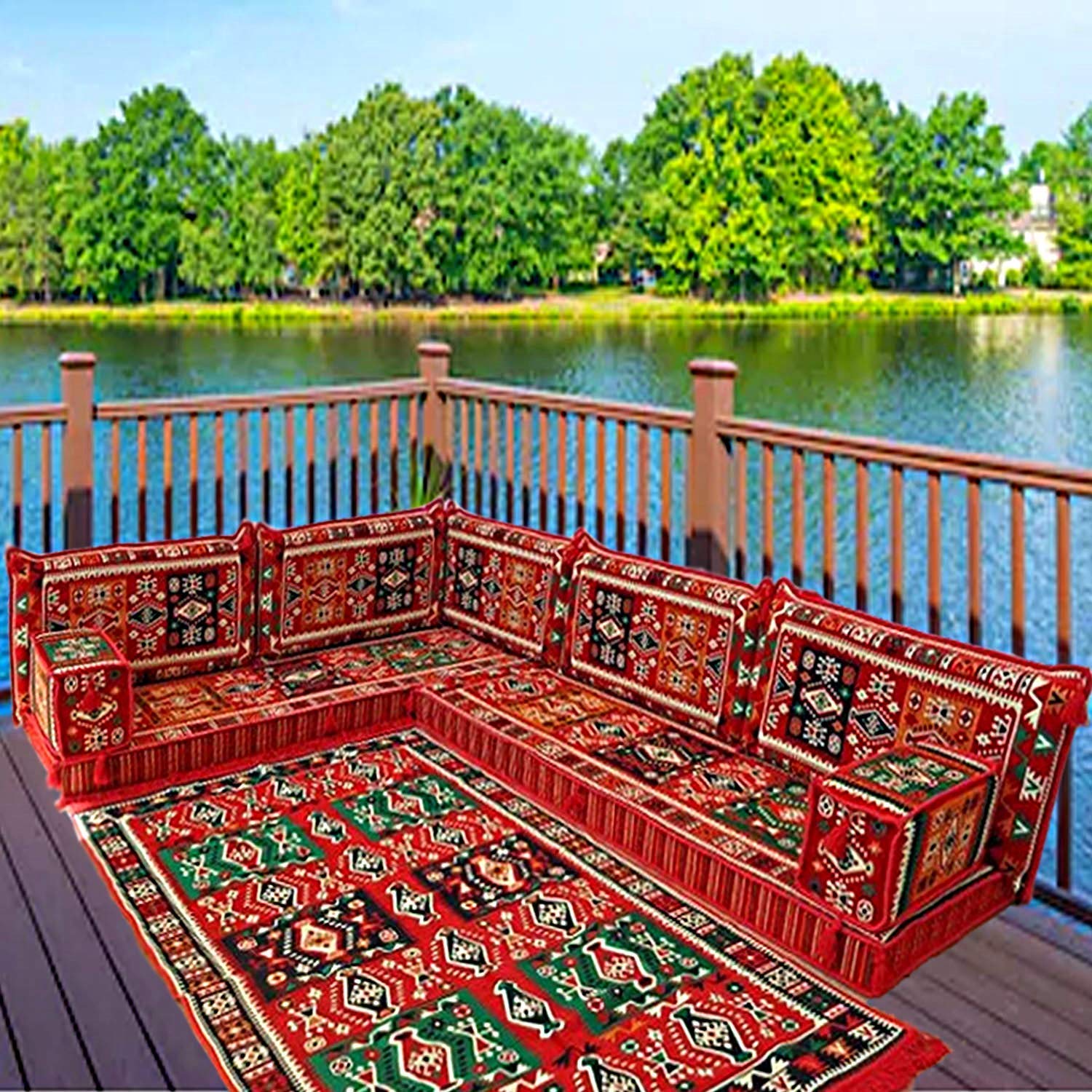 Mua Arabic Corner Sofa Set, Arabic Floor Seating, Arabic Floor Sofa ...
