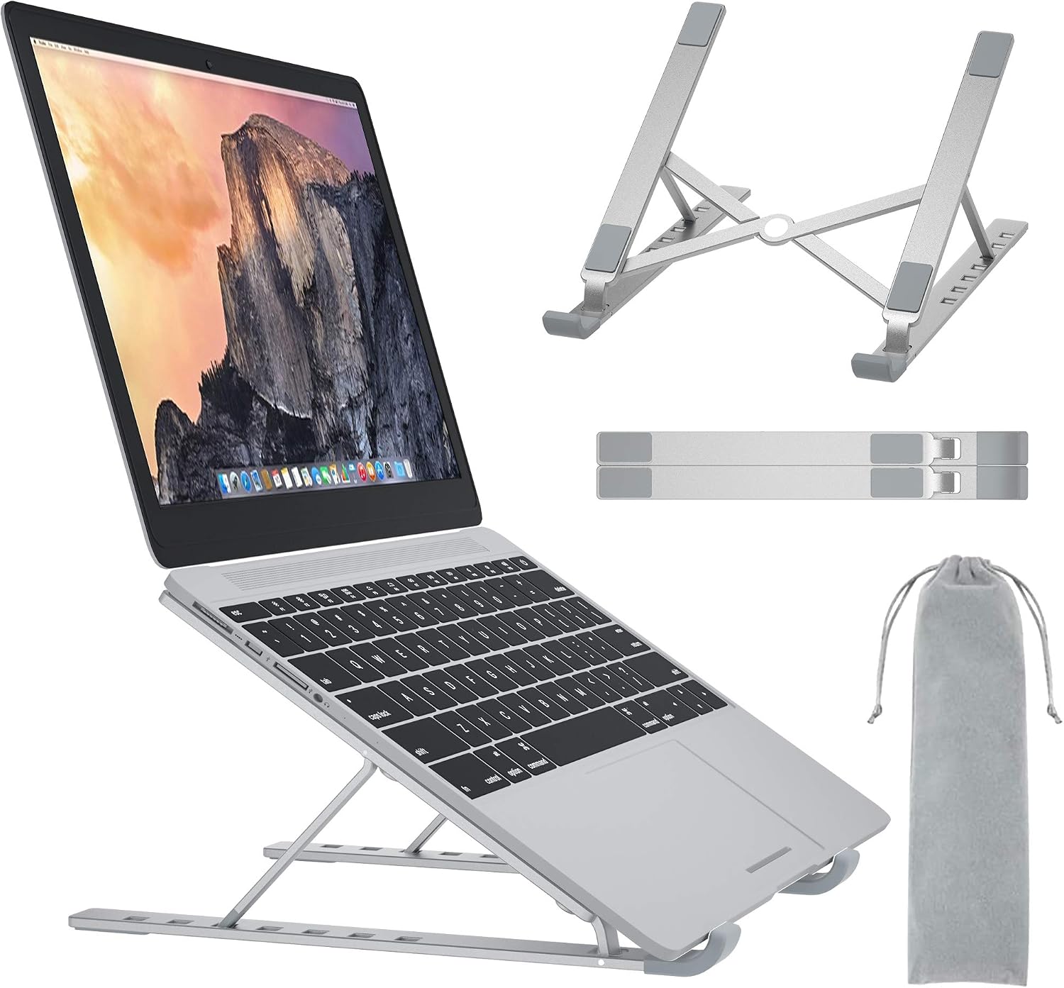 BONTEC Portable Laptop Stands For 10 17 3 Inch Laptops Tablet 7 Levels BONTEC Portable Laptop Stands For 10 17 3 Inch Laptops Tablet 7 Levels