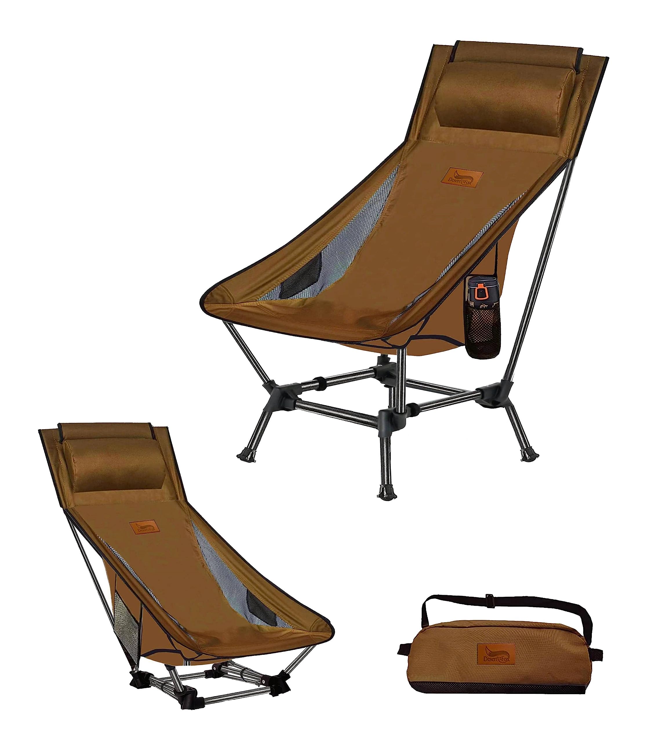 Mua DesertFox STG0098-XAT Outdoor Chair, 2-Way Camping Chair, Low Chair ...