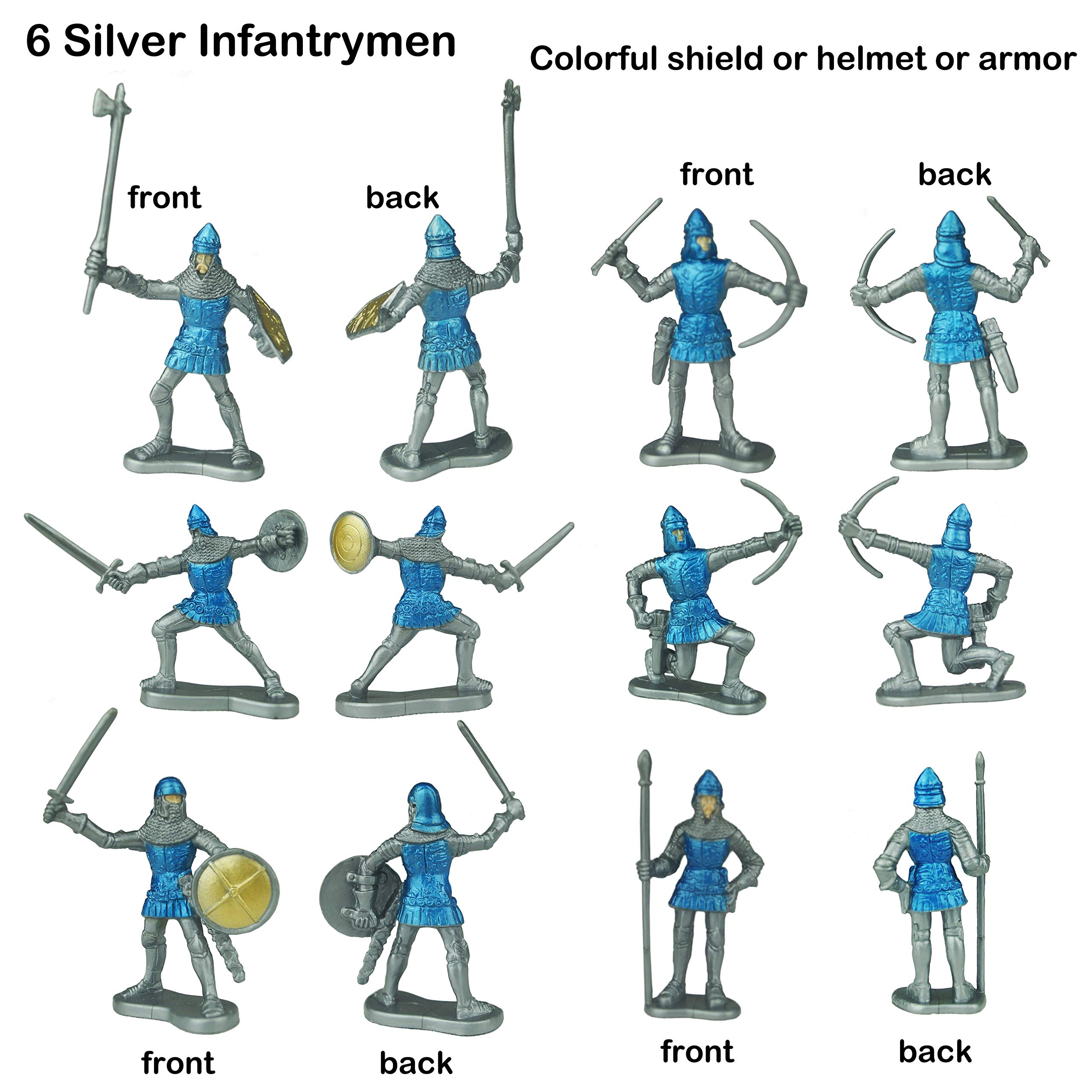 Mua 28 Pieces Colorful Middle Ages Military Figures Soldier Knight ...