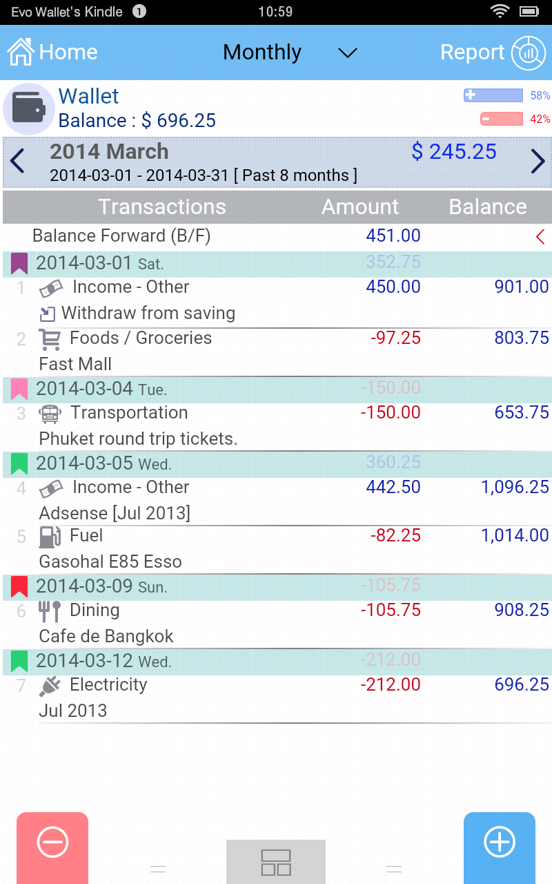 Evo Wallet - Money Tacker Free.:Amazon.in:Appstore for Android