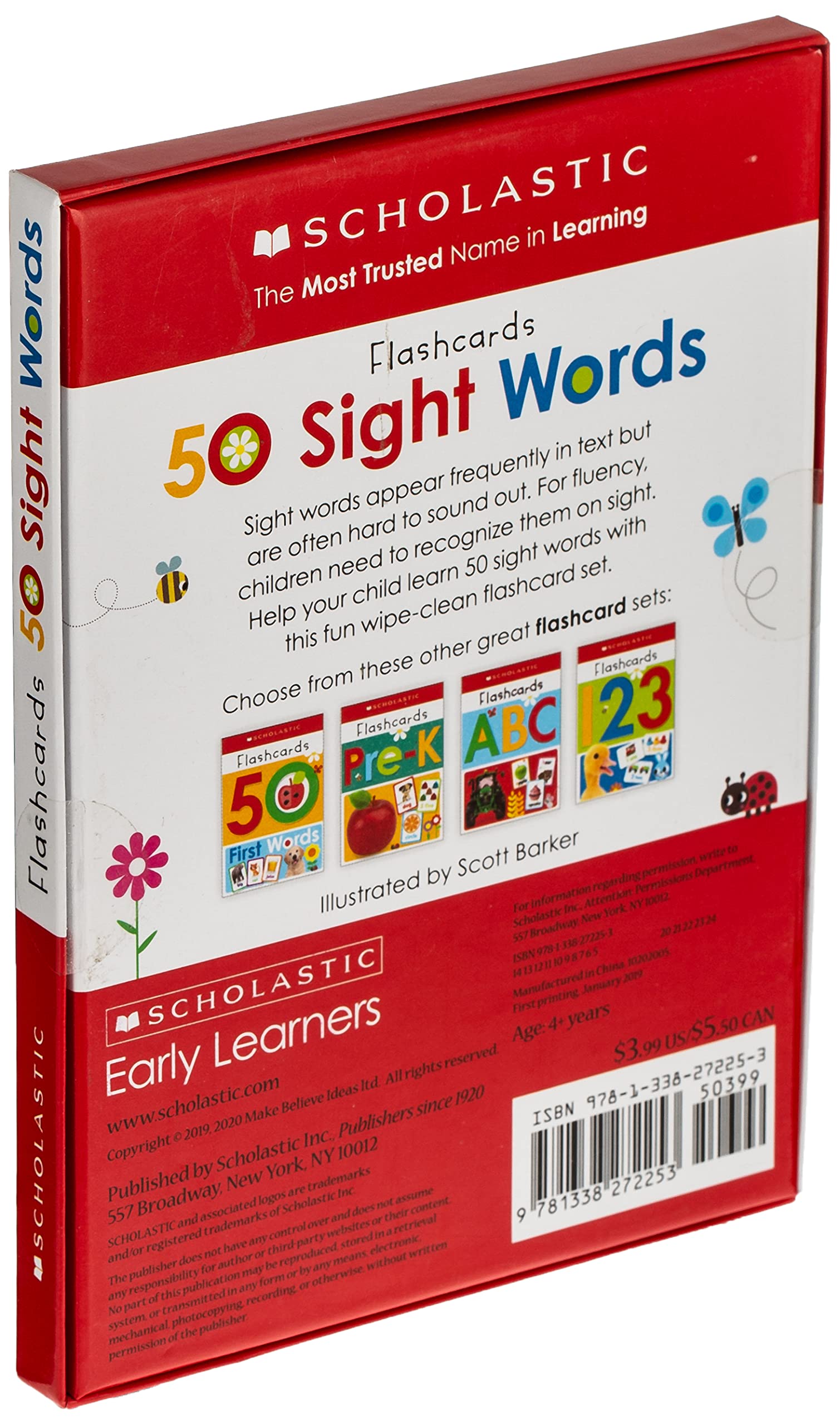 Mua 50 Sight Words Flashcards: Scholastic Early Learners (Flashcards ...