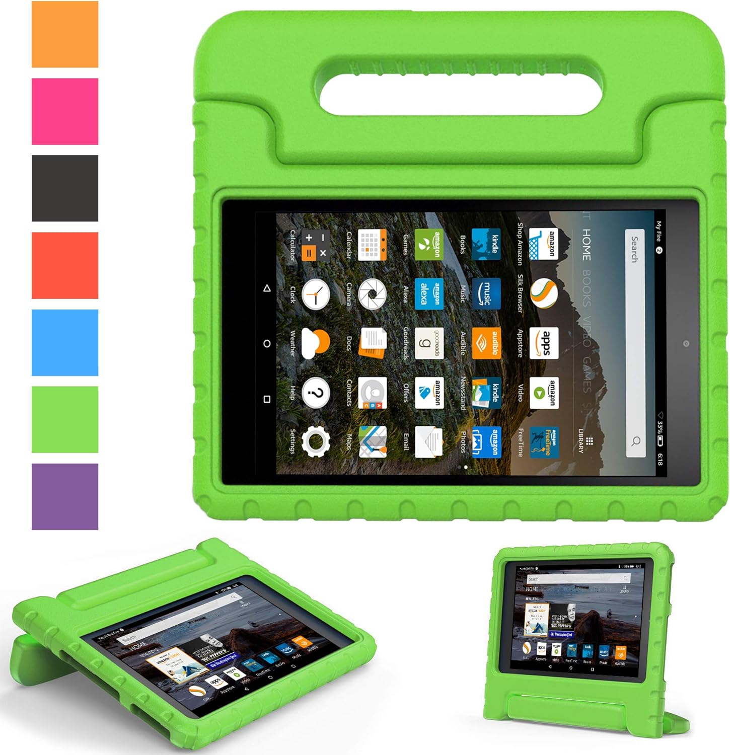 2017 Fire 7 inch case- Kids Shock Proof Convertible: Amazon.co.uk ...