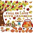 Amazon.com: 120Pcs Fall Bulletin Board Decorations - Fall in Love with ...