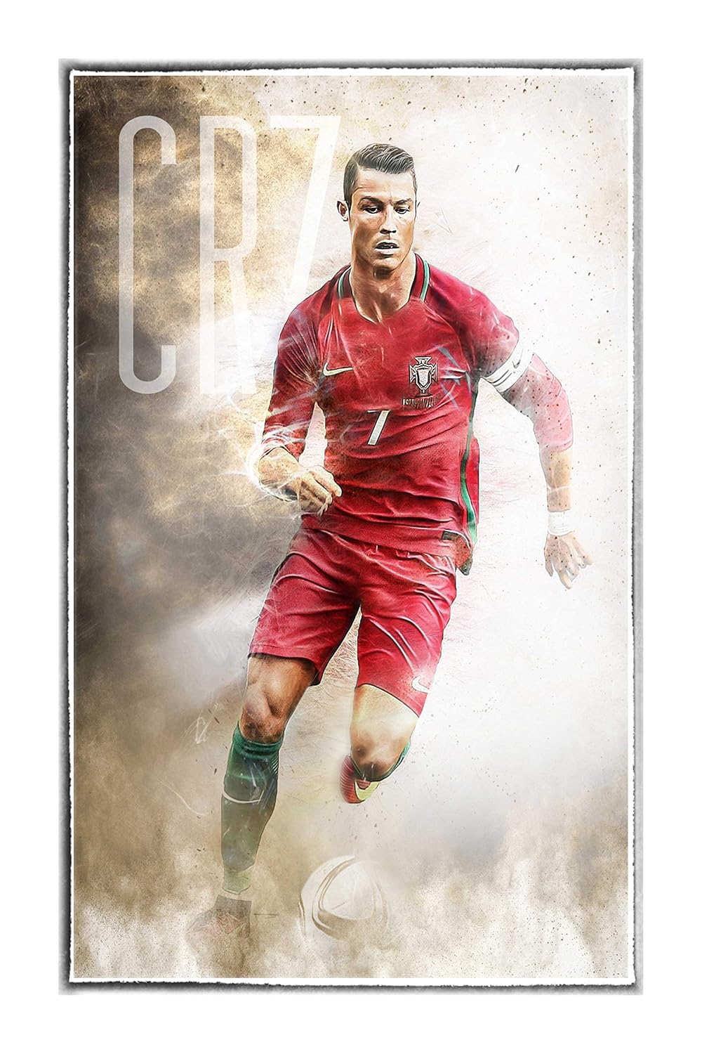 HK Prints Cristiano Ronaldo Flex Poster for Room (18x24-inch ...