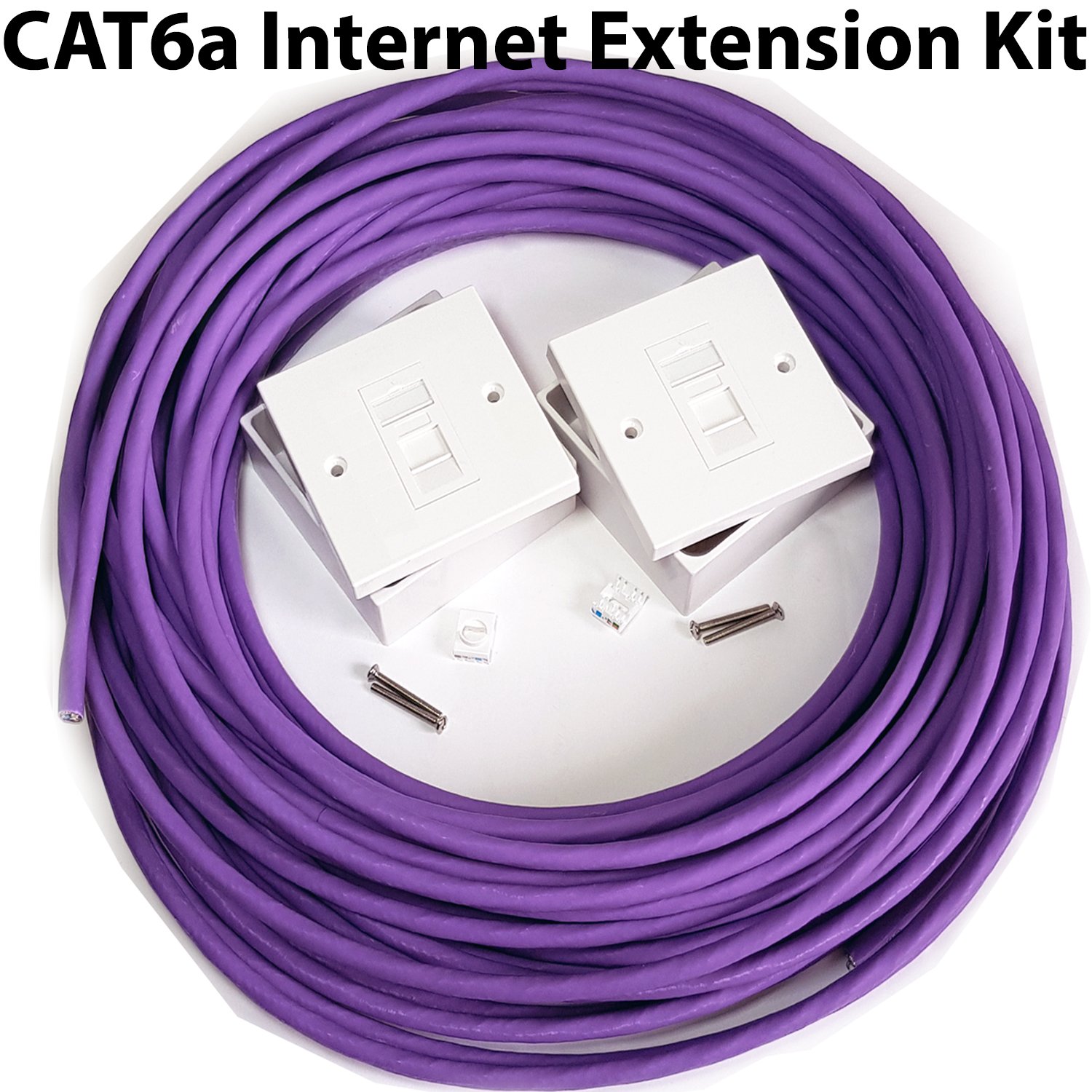 25m CAT6a Router/Internet Extension Kit - Indoor Low: Amazon.co.uk ...