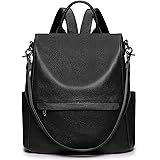Amazon.com: S-ZONE Women Genuine Leather Backpack Purse Travel Handbag ...