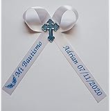 Amazon.com: 25 Personalized Baby Shower Bows Ribbons for Party Favors ...